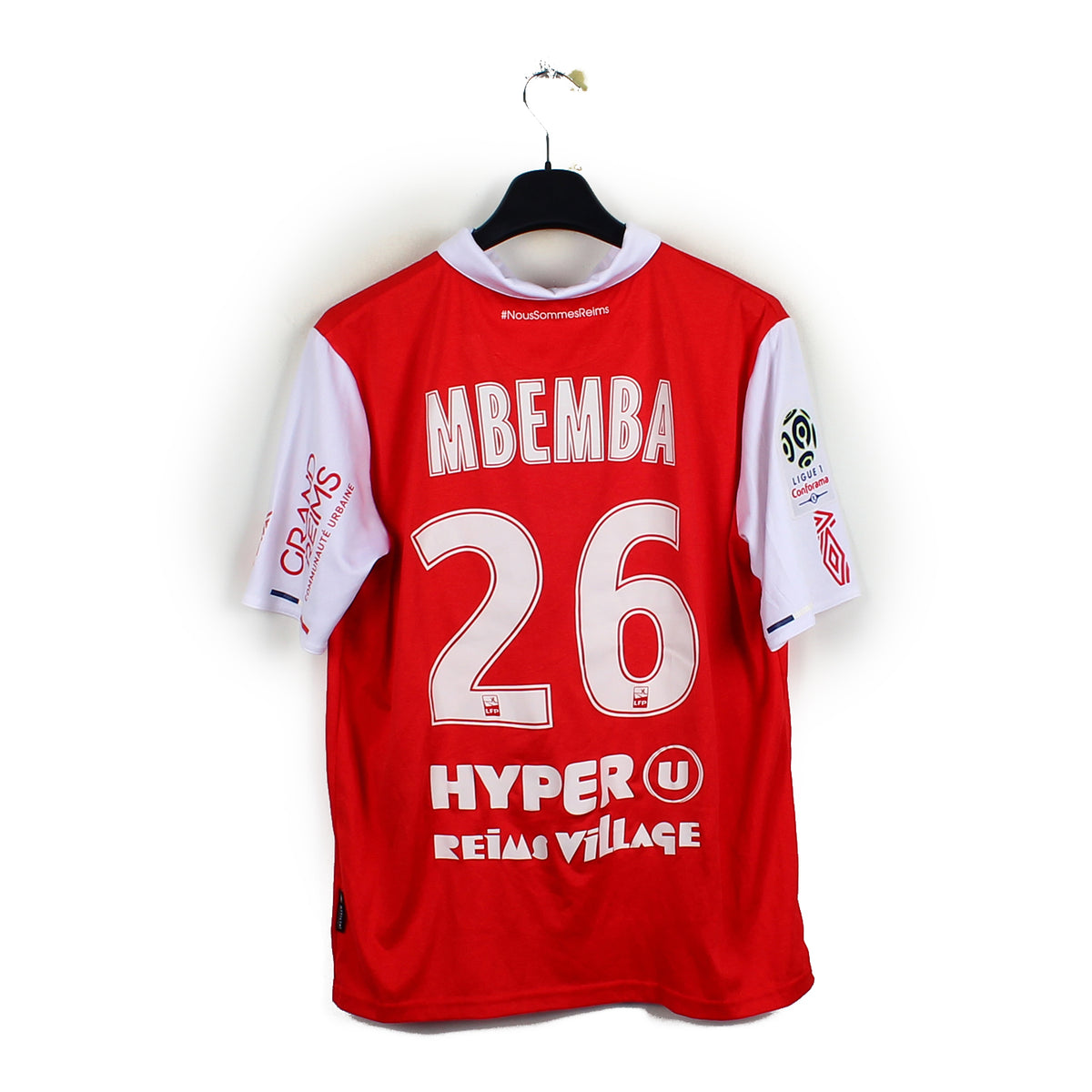 Maillot Reims vintage (2019/20) MATCH ISSUE MBEMBA – Vintage Football Area